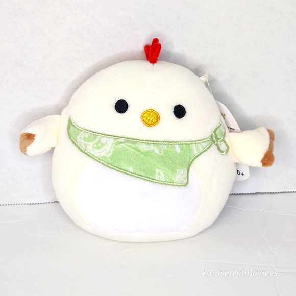 Squishmallows | Toys | Todd White Chicken W Green Bandana 22 Original ...